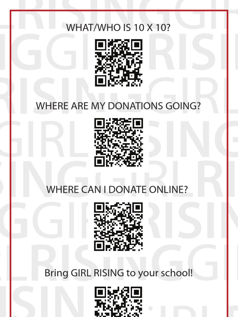 Girl Rising Donation and School Program | PDF