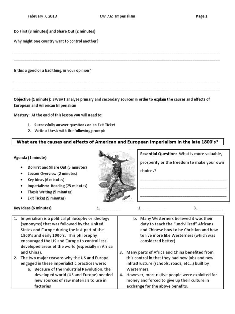 What Are The Causes and Effects of American and European Imperialism in ...