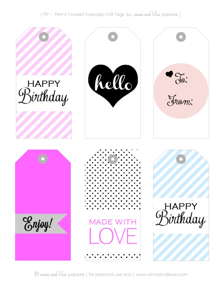 Free Printable Mermaid Gift Tags | PDF