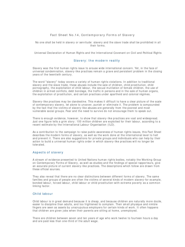 Modern Slavery | PDF