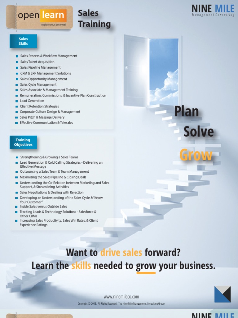 OpenLearn - Sales Training Course | Download Free PDF | Sales ...