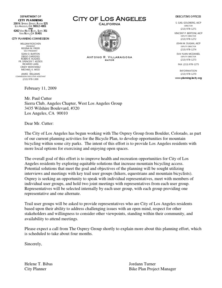 Bike Plan Letter | PDF | Outdoor Recreation | Adventure Travel