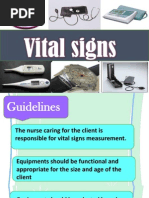 Vital Signs Procedures Checklist | PDF | Pulse | Cardiovascular System