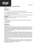 Types of Clouds Lesson Plan | PDF | Cloud | Weather