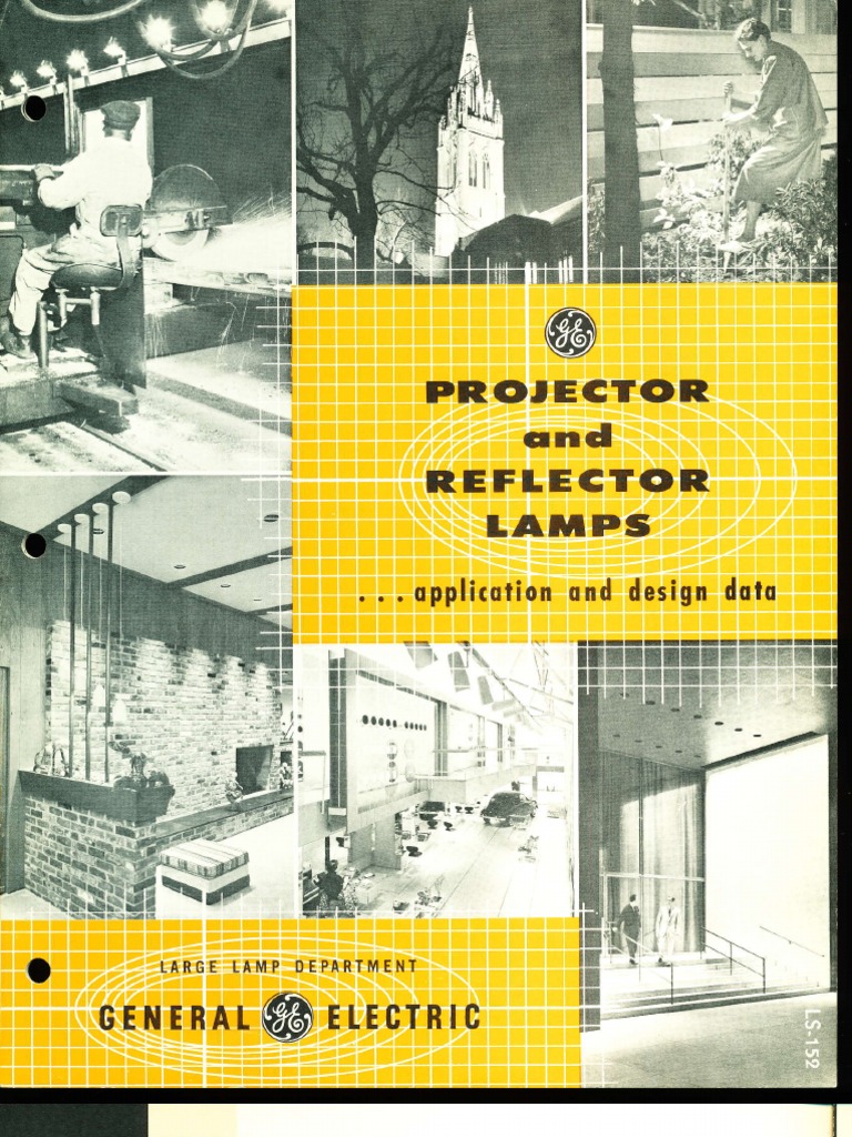 GE Projector & Reflector Lamp Application & Design Brochure 1959 | PDF ...