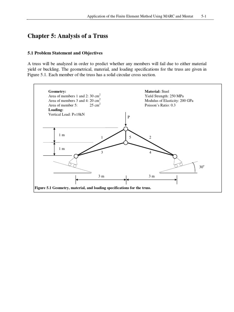 Marc Truss | PDF | Truss | Stress (Mechanics)