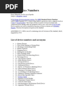 ANSI Device Numbers.pdf | Relay