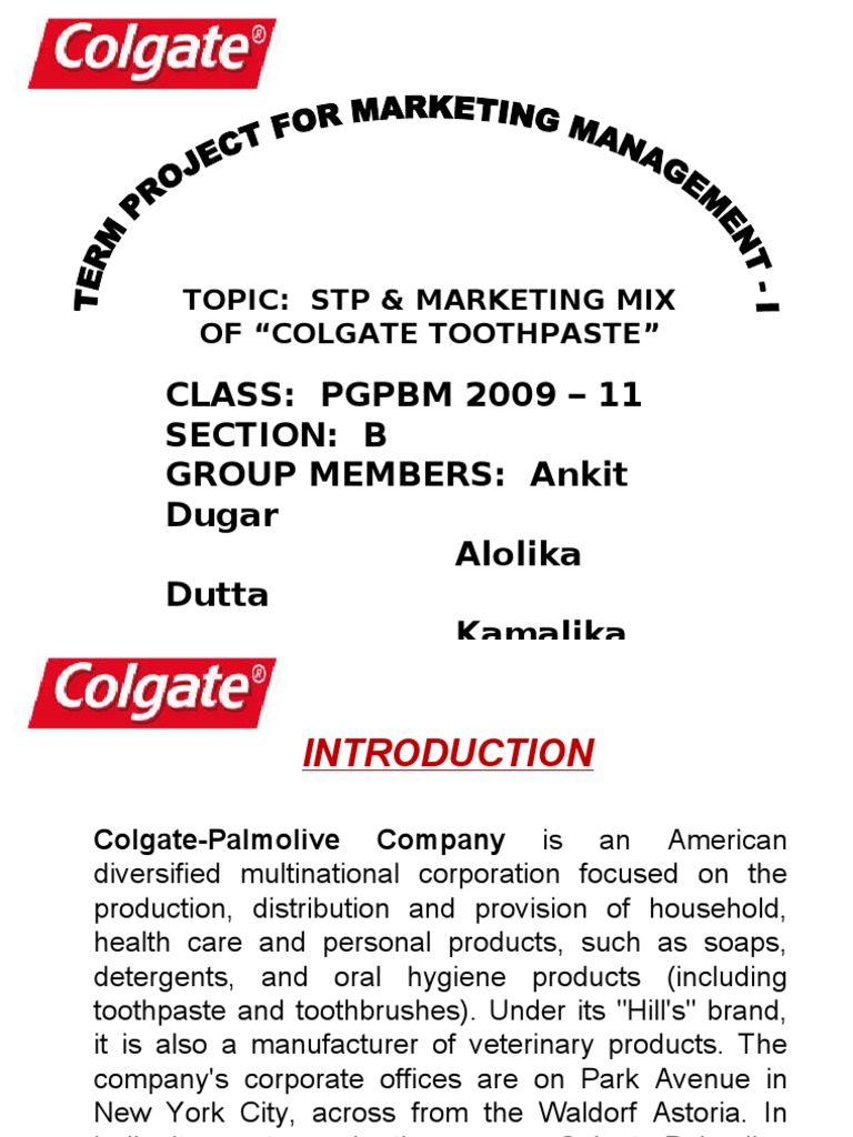Colgate Presentation | PDF | Dentistry | Mouth