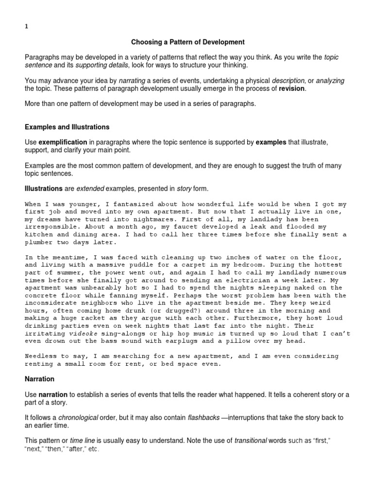 Choosing A Pattern of Development | PDF | Canning | Peanut Butter