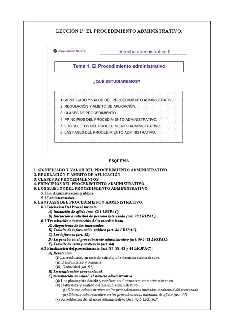 Procedimiento Administrativo | PDF