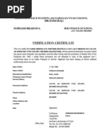 Passport Police Verification Form | PDF | Identity Document | Applications Of Cryptography