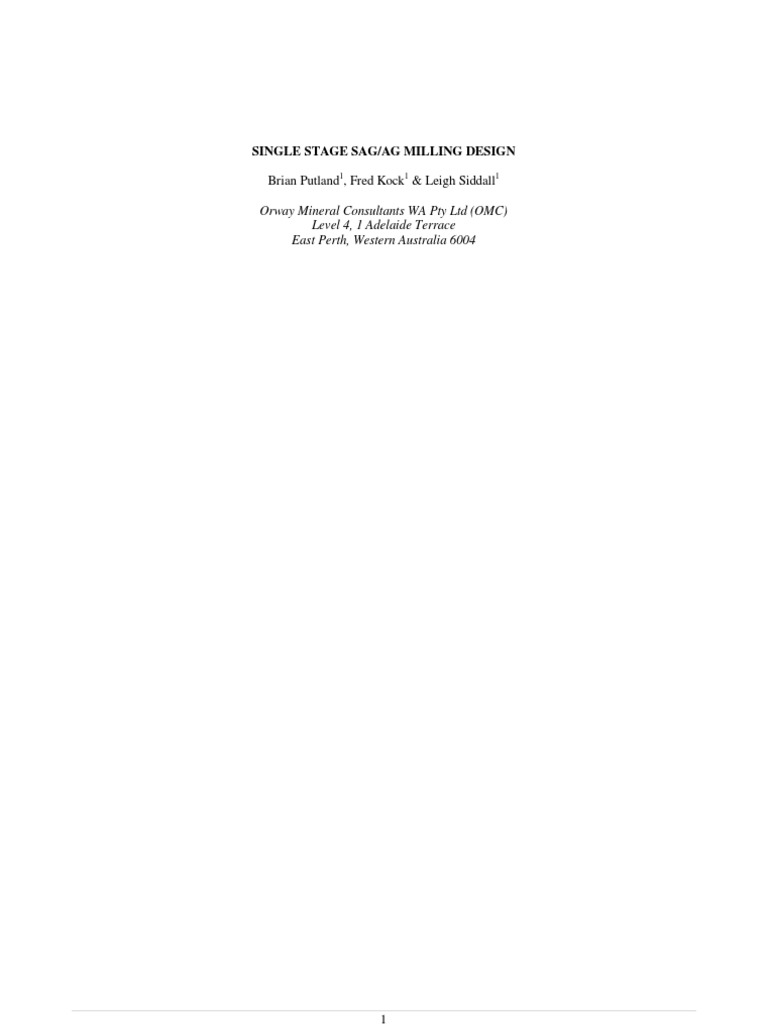 SAG Mill Discharge Screen Design Insights | PDF | Mill (Grinding ...