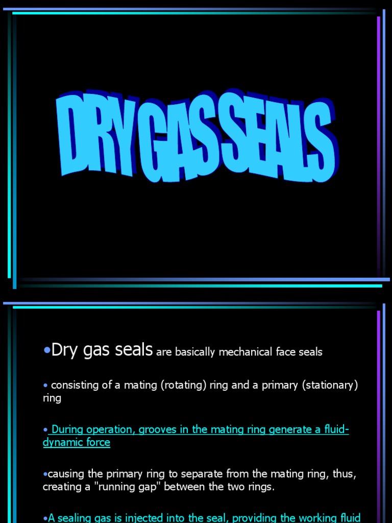 Dry Gas Seal For Compressors | PDF | Gas Compressor | Gases