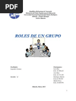 Tipos y Funciones de Roles en Grupos | PDF | Liderazgo | Aprendizaje