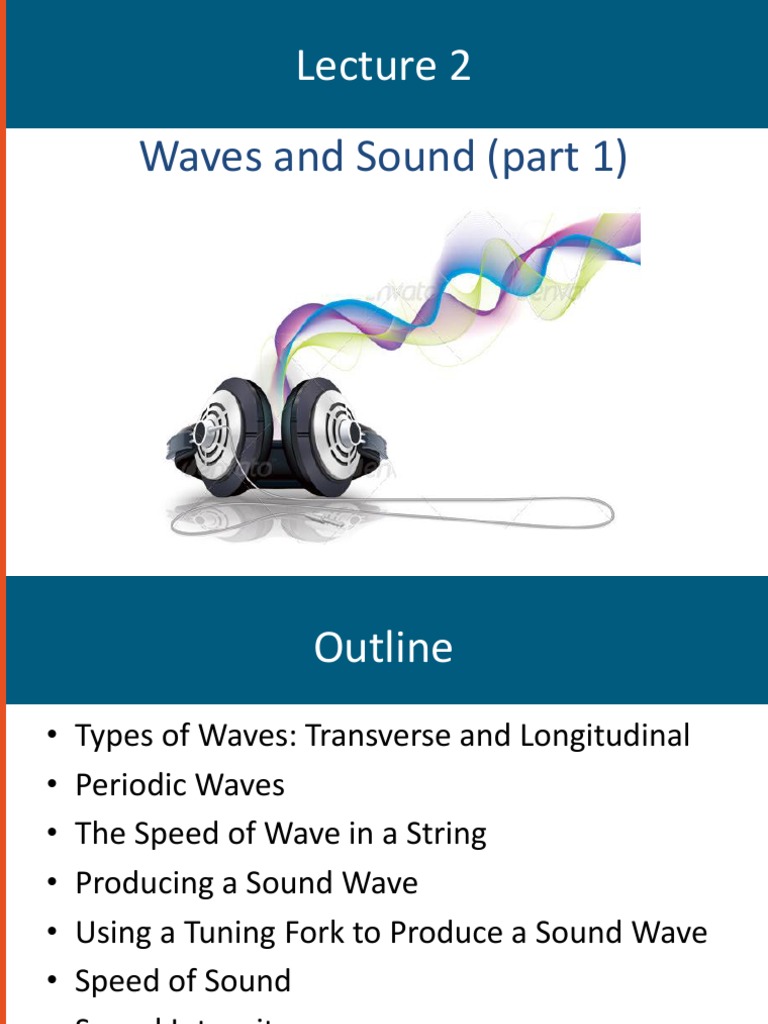 Lecture Phy Sound | PDF | Waves | Sound