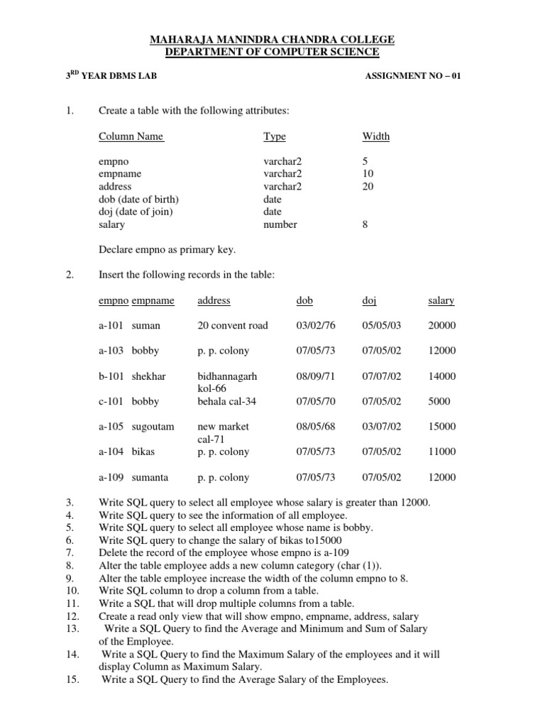 DBMS | PDF | Sql | Databases