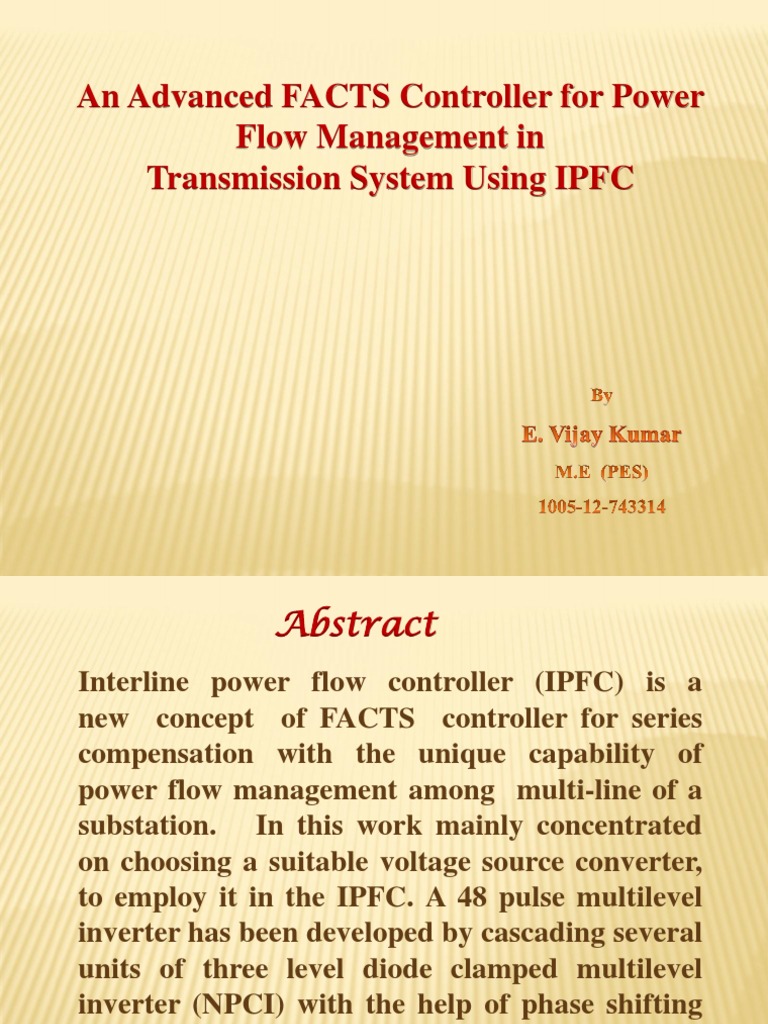 IPFC Controller | Download Free PDF | Power Inverter | Ac Power