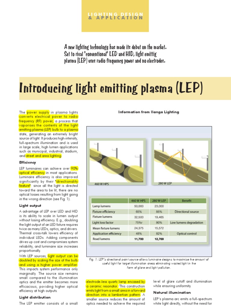 Light Emitting Plasma | PDF | Light Emitting Diode | Lighting