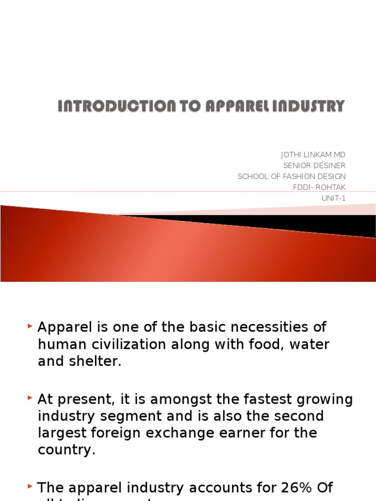 Overview of the Apparel Industry | PDF | Weaving | Clothing