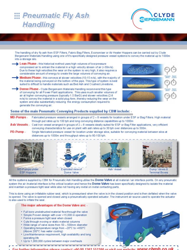 Pneumatic Fly Ash Handling Systems | PDF | Valve | Fly Ash