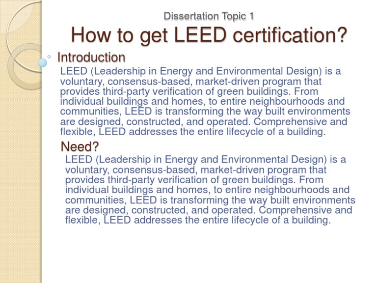 LEED Certification Guide | PDF | Business