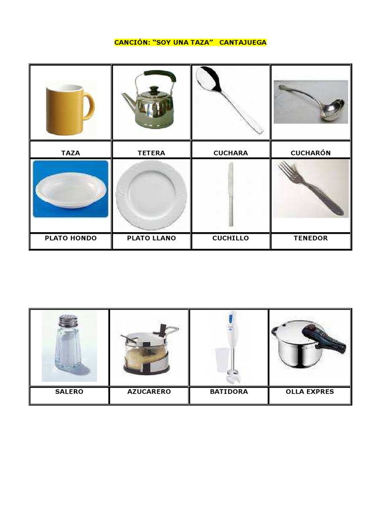 CanciÓn Soy Una Taza PDF | PDF | Vajilla | Implementos nacionales