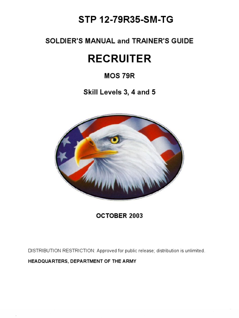 STP 12-79r35-sm-tg Recruiter | PDF | Non Commissioned Officer | Officer ...