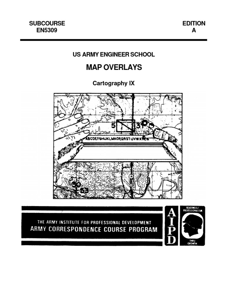 Army Engineer Cartography IX Map Overlays | Drawing | Map