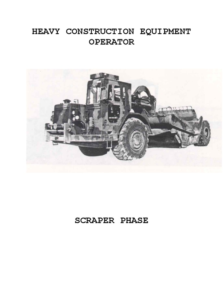 Marines Heavy Construction Equipment - Scraper | Tractor | Transmission ...