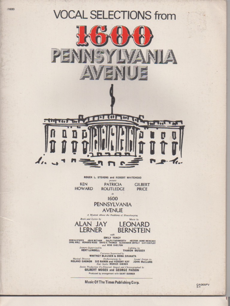 1600 Pennsylvania Avenue - Vocal Selections | PDF | Foreign Language ...