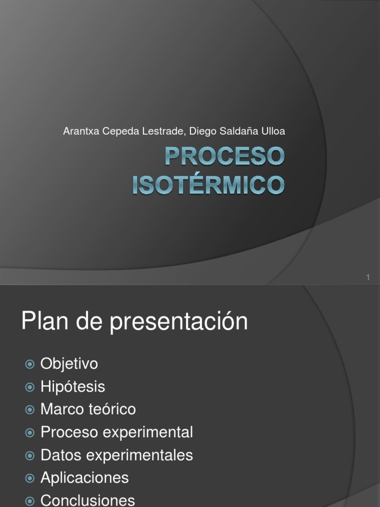 Proceso Isotermico | PDF | Gases | Pistón