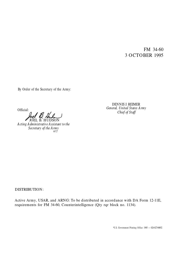 Army Counter Intelligence | PDF | Military Intelligence ...