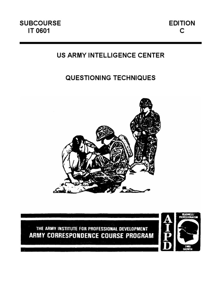 Army Interrogation Questioning Techniques | PDF | Interrogation | Question