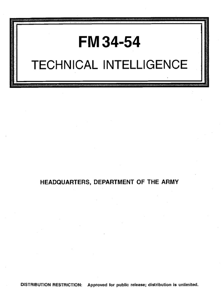 Army Technical Intelligence | PDF | Defense Intelligence Agency ...