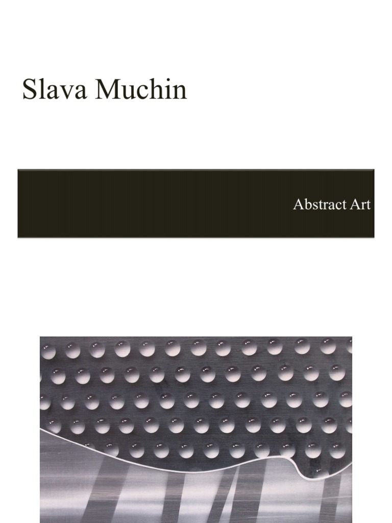 Slava Muchin S Beautiful Abstract Art | PDF