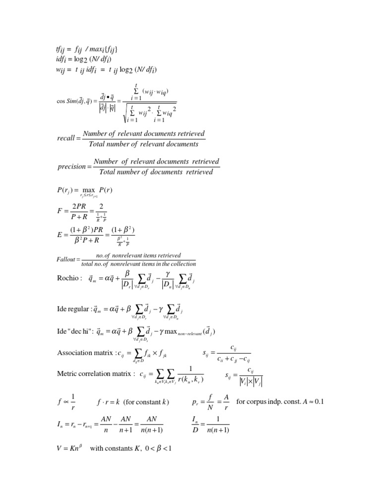 Ir Equations | PDF