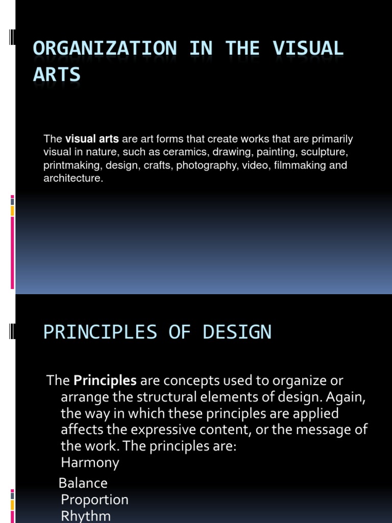 Principles of Visual Organization in Art | PDF | Composition (Visual ...