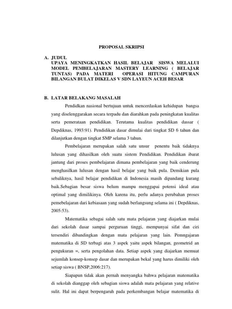 Upaya Meningkatkan Hasil Belajar Siswa Melalui Model Pembelajaran ... Upaya Meningkatkan Hasil Belajar Siswa Melalui Model Pembelajaran ...