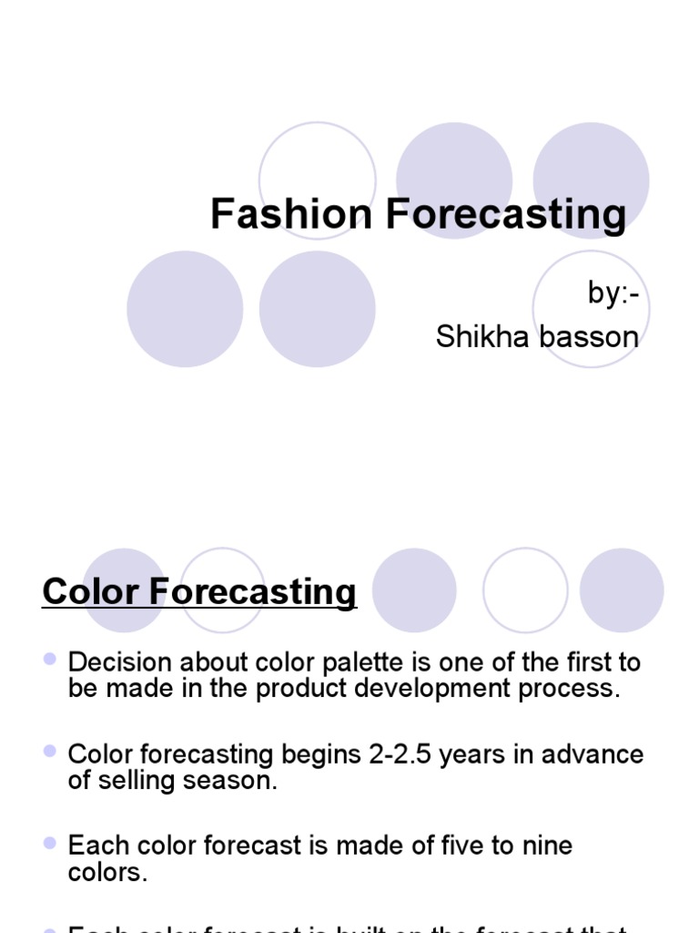 Fashion Forecasting