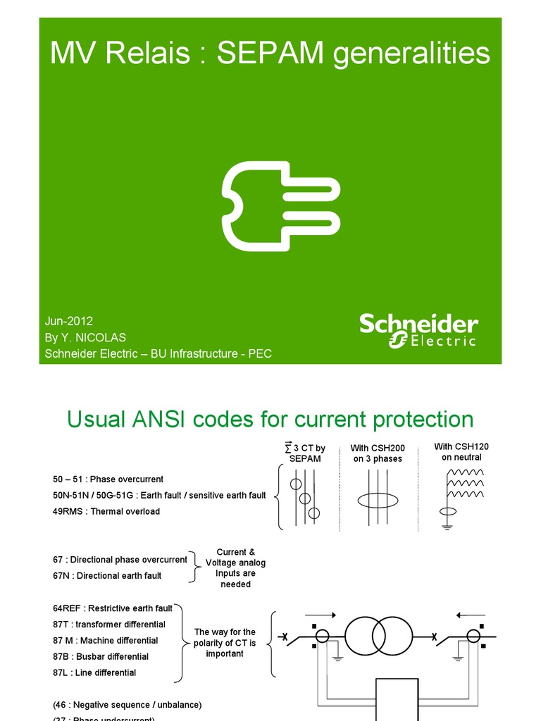 Module SEPAM Generalities | PDF | Fuse (Electrical) | Components