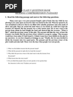 Grade 6 Poem Comprehension | PDF