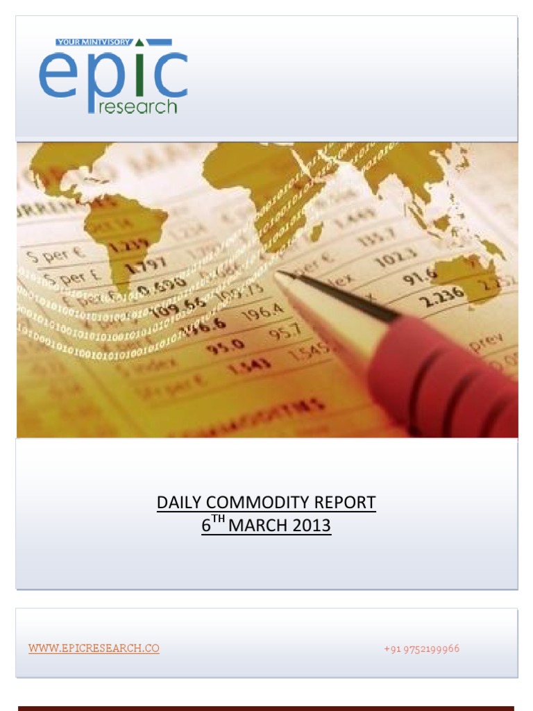 Daily-Commodity-Report by Epic Research 06.03.13 | PDF