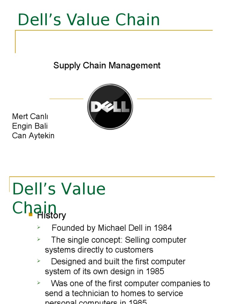 Dell's Value Chain | Download Free PDF | Dell | Supply Chain