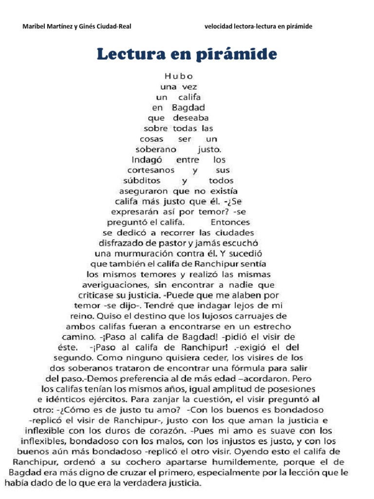 Lecturas en Piramide 1 | PDF