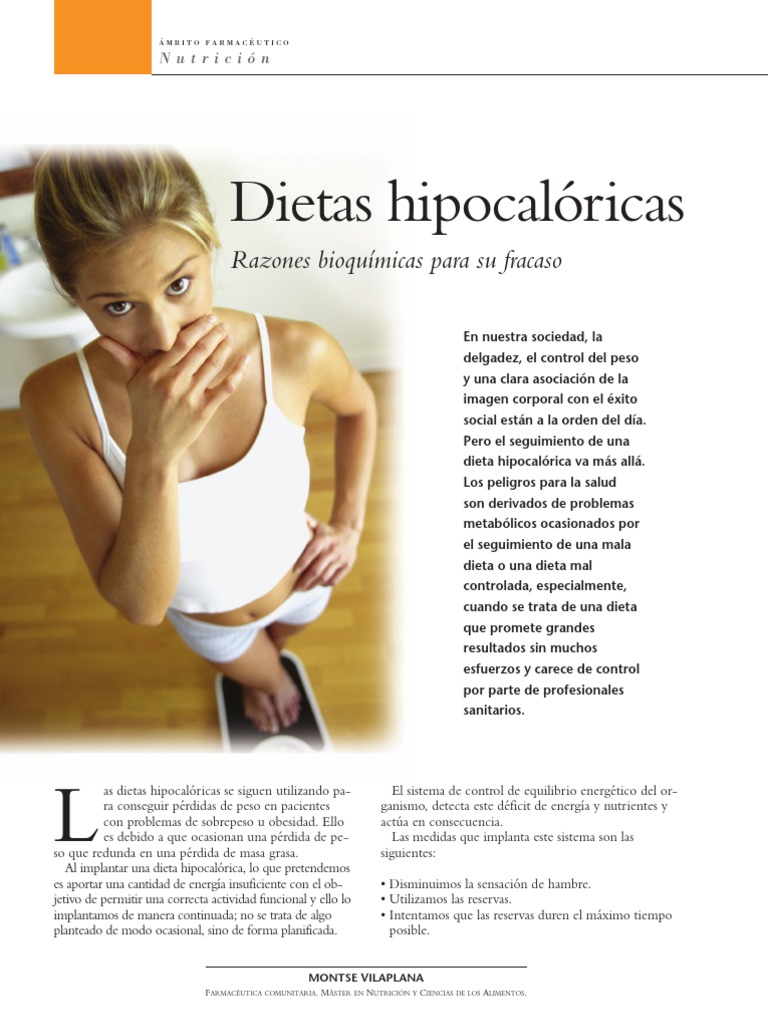 Dietas Hipocaloricas | PDF | Dieta | Obesidad