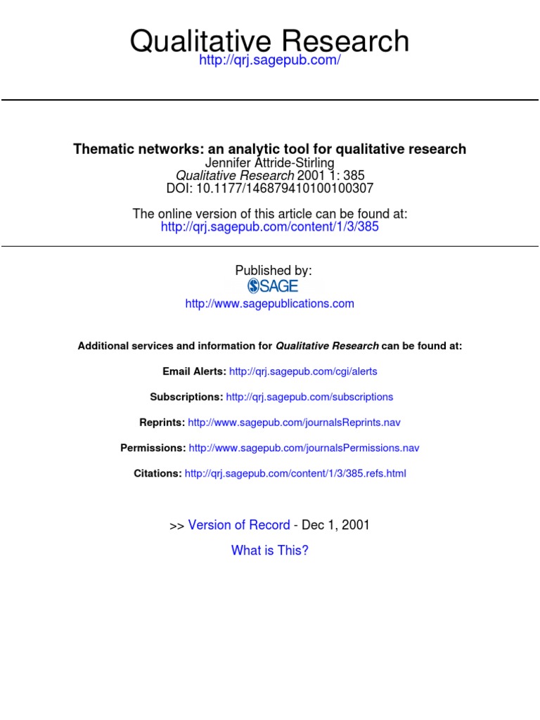 Thematic Coding | Qualitative Research | Intimate Relationships