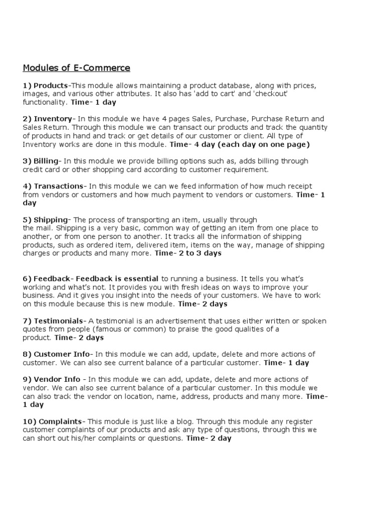 Modules of E - Commerce | PDF | Business Economics | Computing