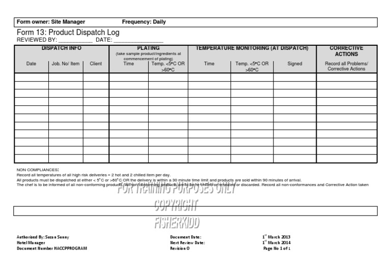 Form Product Dispatch Form | PDF