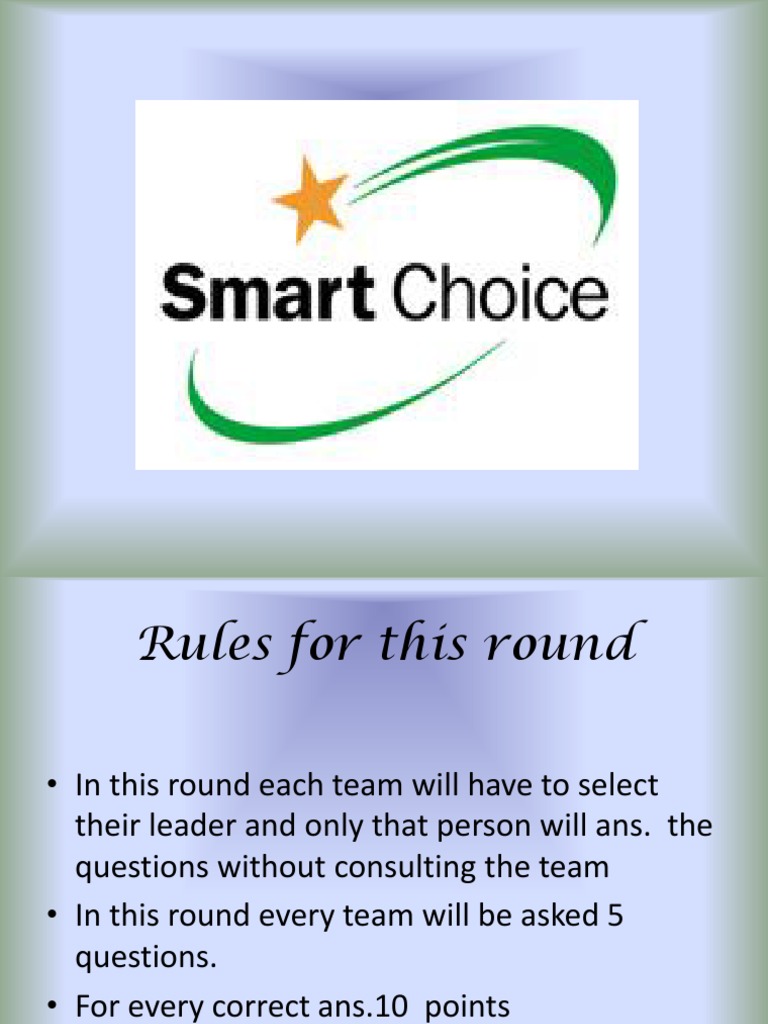 Smart Choice