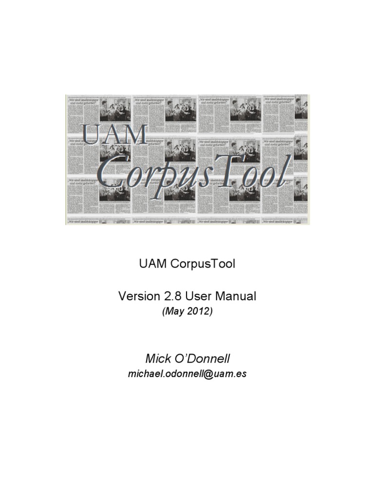 UAM Corpus Tool Manual v2.8 | PDF | File Format | Computer File